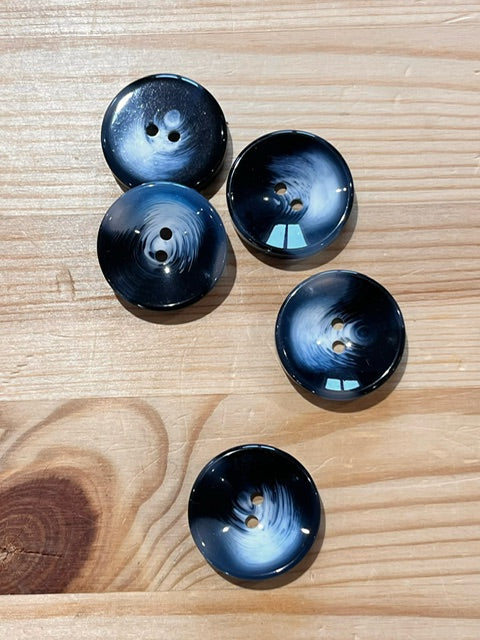 27-M100 Blue Horn Button - 44L – Button-Company