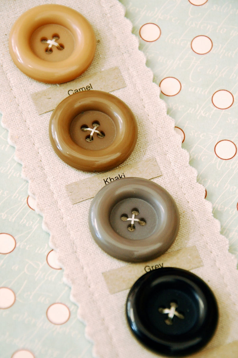 04-B4000 Coat Button - 54L - Dark Camel – Button-Company