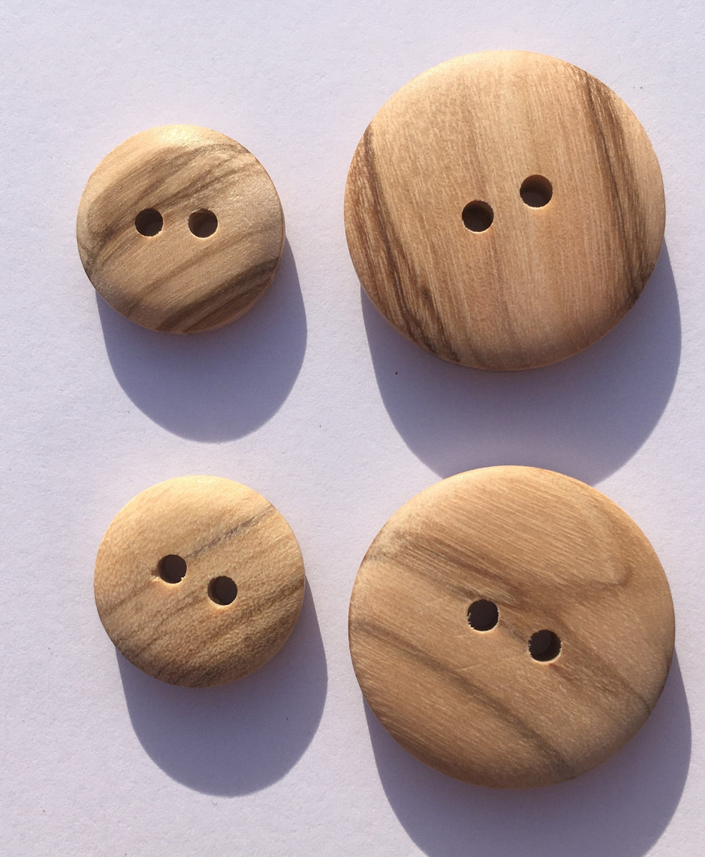 08-M220 Olive Wood Smartie Button - Defined Grain - 24L - ECO! – Button ...