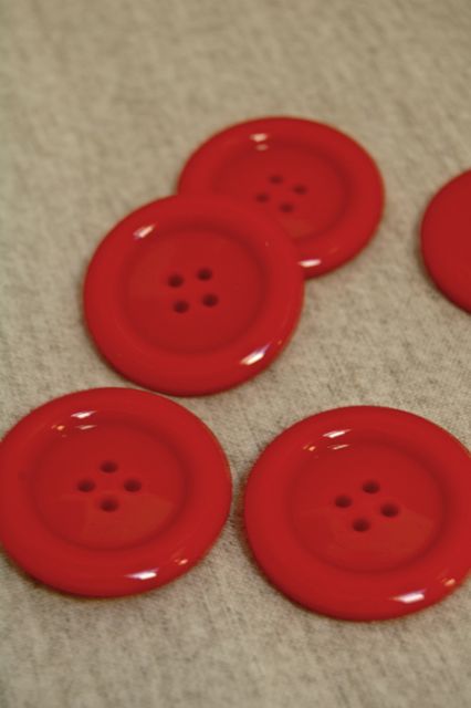 32-8425 Ring Edge Button - Red – Button-Company